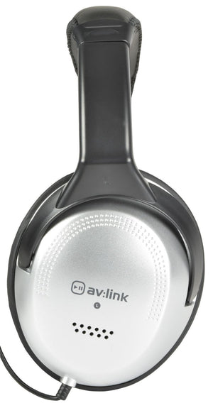 Av:link Over Ear Full Size Stereo DJ Headphones Earphones + Volume Con