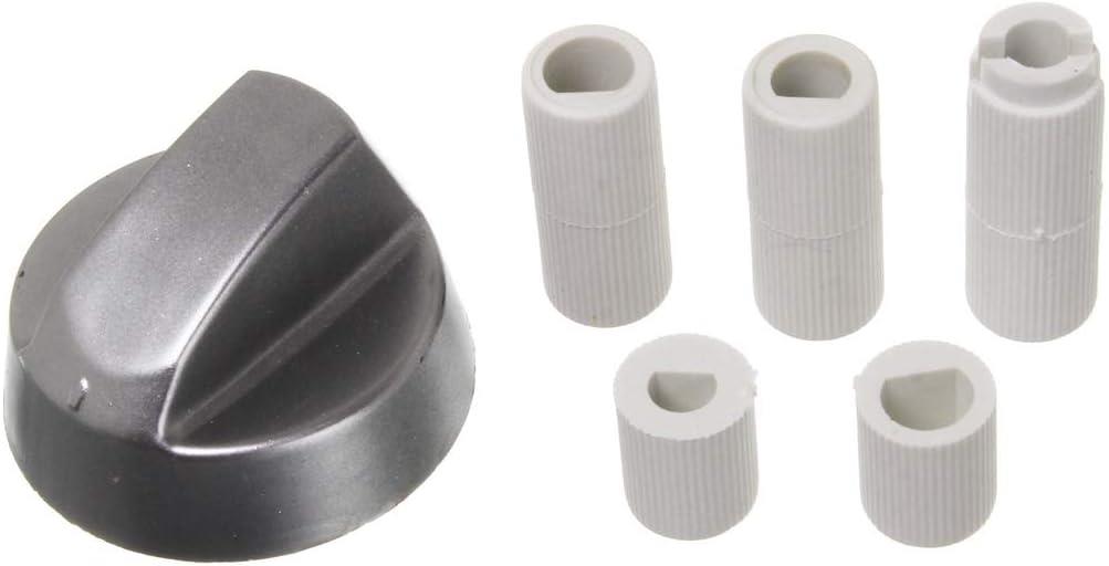 Universal Silver Control Knob for All Ovens, Cookers and Hobs