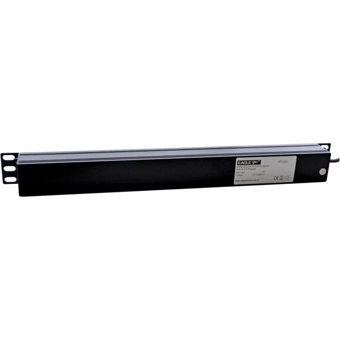 6-Way Horizontal IEC C13 Switched PDU 19-Inch 1U Power Distribution Unit 2m
